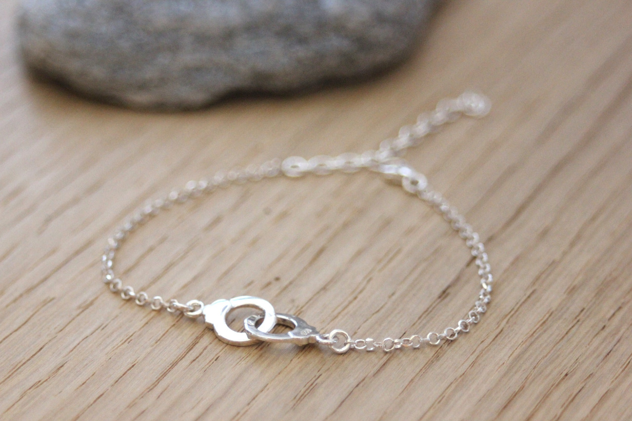 Bracelet menottes en argent massif - Emmafashionstyle