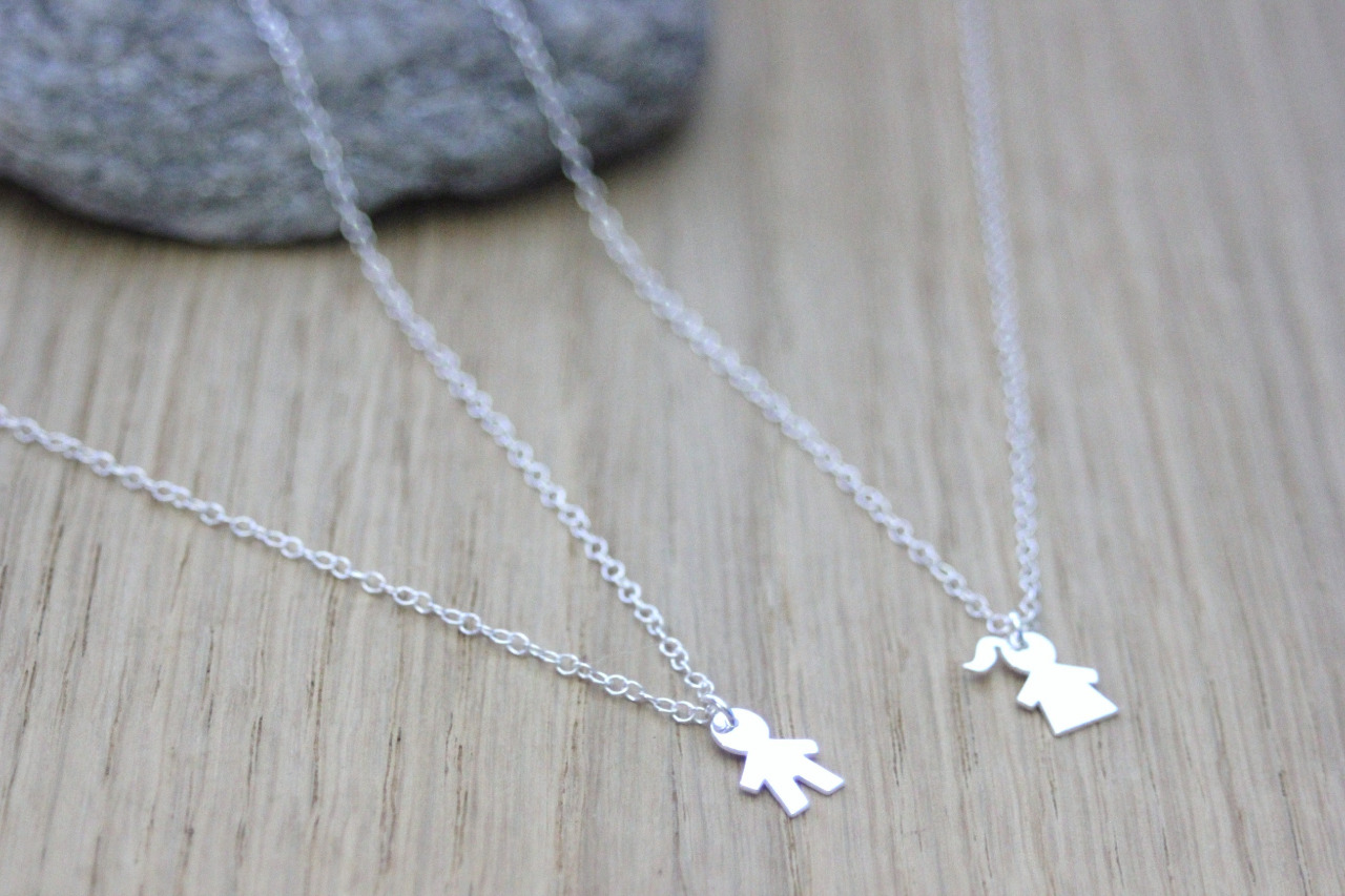 Collier argent massif breloque fille ou garçon - Emmafashionstyle